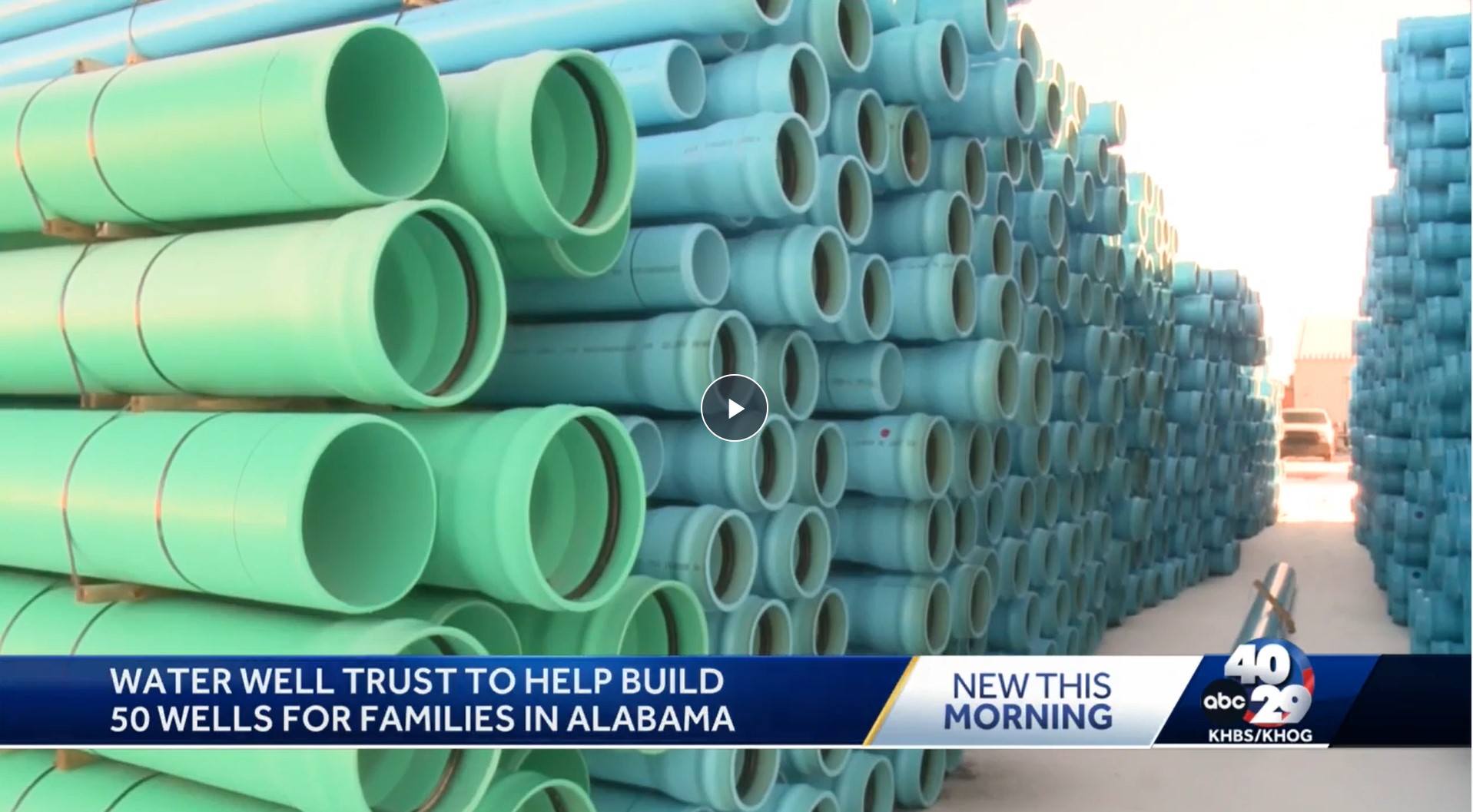 Access to Clean Water Pipe Donation - Jet Stream